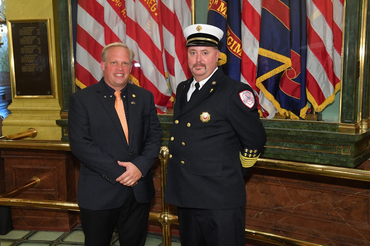 Rep. Meerman welcomes guest for the 9/11 memorial ceremony - MI House ...