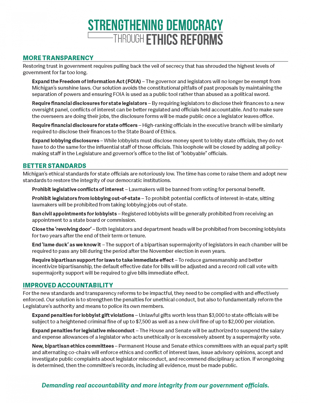 Legislative leaders to prioritize government ethics reform in 2021